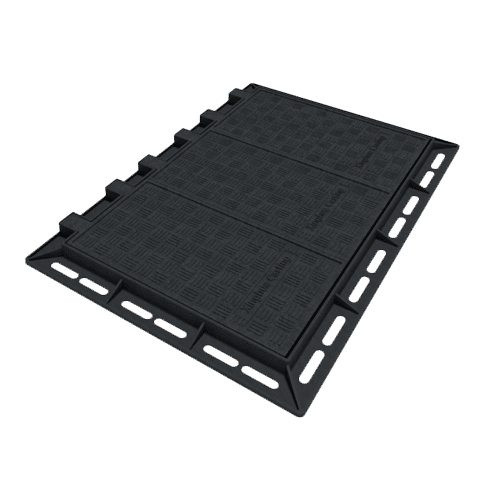 Three square cover plates with frame，1000x1500(mm)